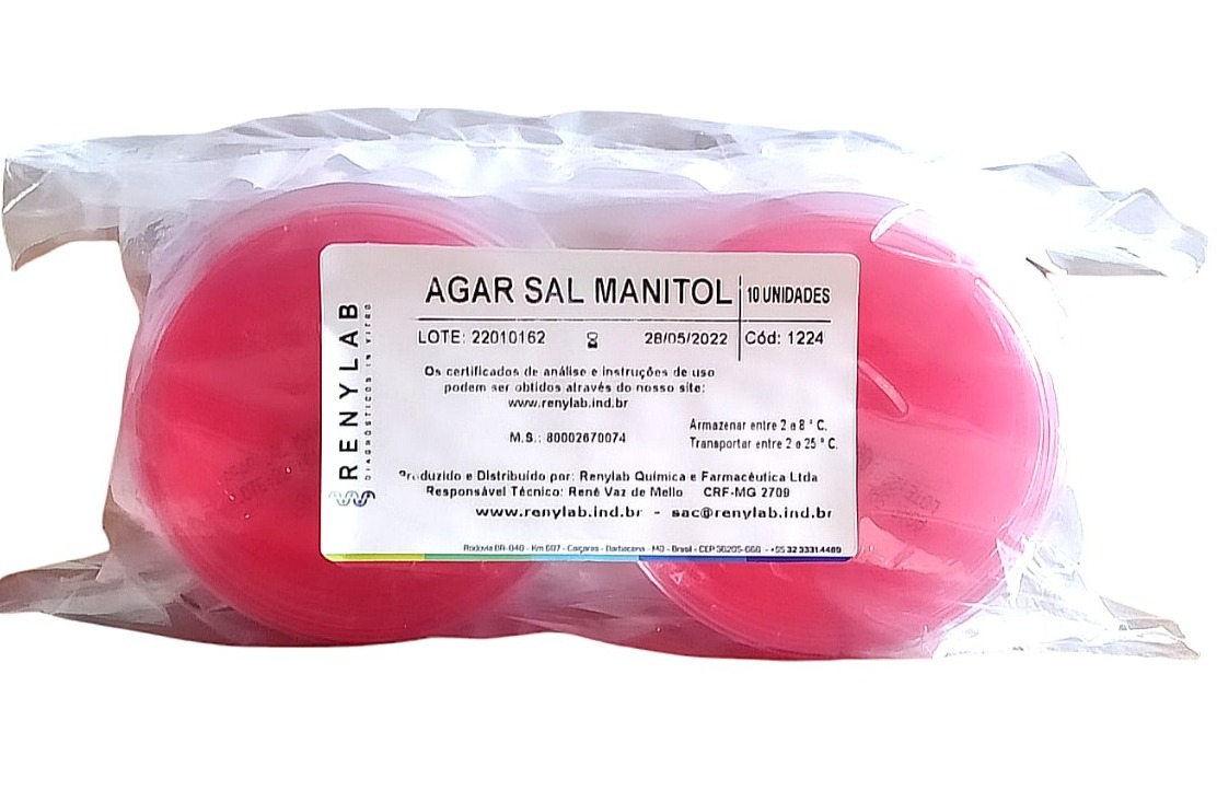 Ágar Sal Manitol - Renylab